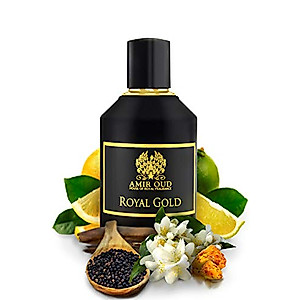 Royal Gold, by Amir Oud Fragrance, unisex parfum spray, fragrance parfum, long lasting parfum, 100 ml (3.4 fl.oz) Extrait de Parfum