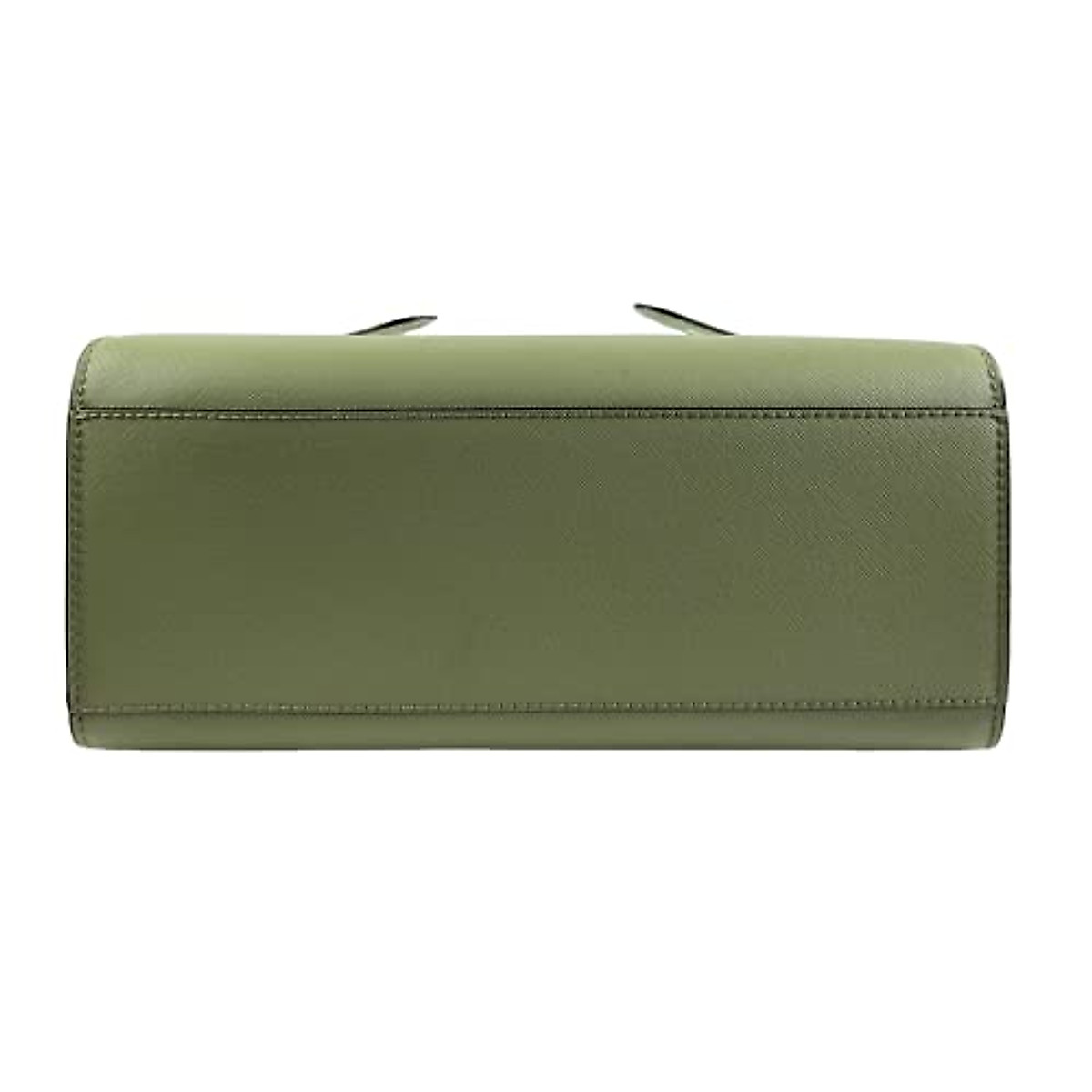 Michael Kors Carmen Medium Color-Block Faux Saffiano Leather Belted Satchel (light Sage Multi)