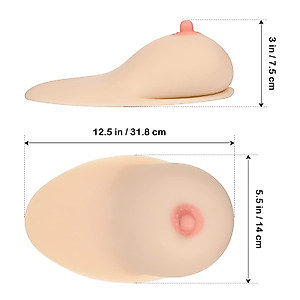 iplusmile Human Female Silicone Breast Silicone Women Breast Model Lactagogue Breastfeeding Educational Tool for Lactation Teaching Nursing Trainning (22x13x10cm)