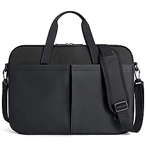 Laptop Bag,BAGSMART 15.6 Inch Laptop Case,Slim Computer Bag for Men,Women Laptop Carrying Case,Classic Messenger Shoulder Bag,Work Bag Laptop Briefcase Business Office Travel,Black
