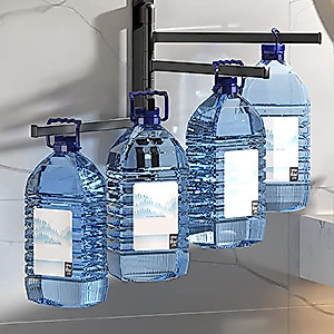 3/4/5 Arm Swivel Towel Rack, 4 in 1 Swivel Towel Bar, Swing Out Towel Hanger with Hook, Stainless Steel Wall Mounted Towel Holder Hand Towel Holder for Bathroom, Kitchen(White-5 Arm)