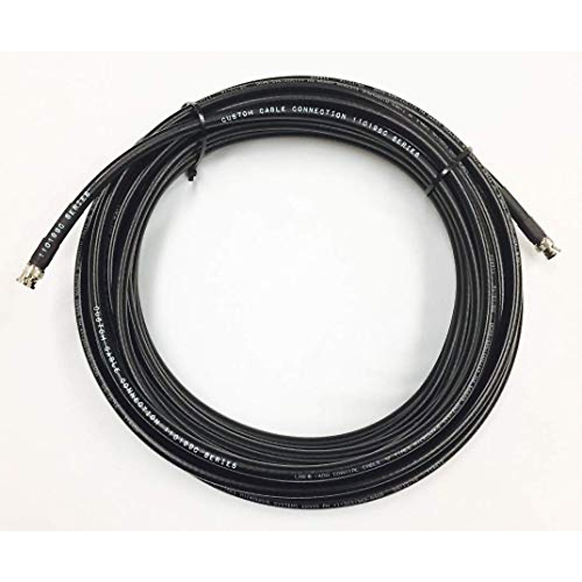 Custom Cable Connection 10 Foot BNC Male to BNC Male LMR400 Times Microwave 50 Ohm Coax Low Loss Antenna Cable for Ham Radio, WLAN, CB Radio and WiFi Antenna Feeders