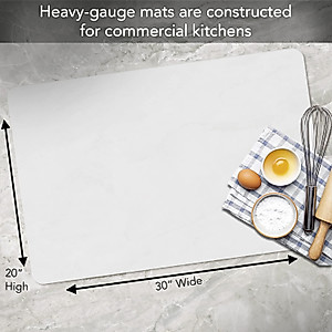 Cut N' Funnel Large Food Service Grade Heavy Gauge Flexible Plastic Cutting Board Mat 1 Pack Made in the USA BPA Free Dishwasher Safe