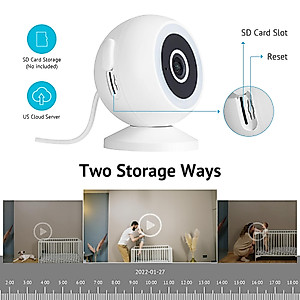 LaView 4MP 2K Security Cameras Outdoor Indoor Wired,IP65, Starlight Sensor & 100 Ft Night Vision,Motion/Person Detection,2-Way Audio/Spotlight,US Cloud,Compatible With Alexa,iOS & Android & Web Access