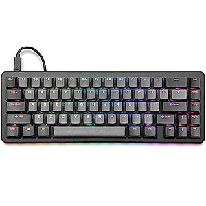 Drop ALT Mechanical Keyboard — 65% (67 Key) Gaming Keyboard, Hot-Swap Switches, Programmable Macros, RGB LED Backlighting, USB-C, Doubleshot PBT, Aluminum Frame (Halo True, Black)