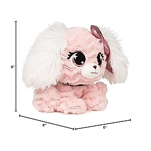 GUND P.Lushes Pets Gem Stars Collection, Sabrina Von Steubner Puppy Stuffed Animal, Pink/White, 6”