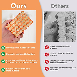 Sidosir 25-Cavity GoldFish Cracker Cookie Cutter, Mini Plastic Fish Biscuit Cutter for Tiny Treats,Fish Shaped Foods, Cookies