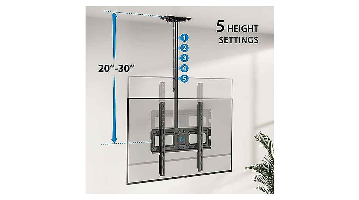 Pipishell Ceiling TV Mount for 26-55 Inch TVs