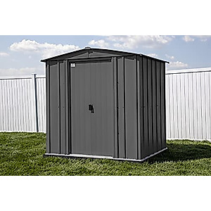 Arrow Shed Classic 6' x 5' Outdoor Padlockable Steel Storage Shed Building