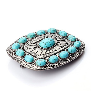 HUABOLA CALYN Turquoise belt buckle western buckles for ladies