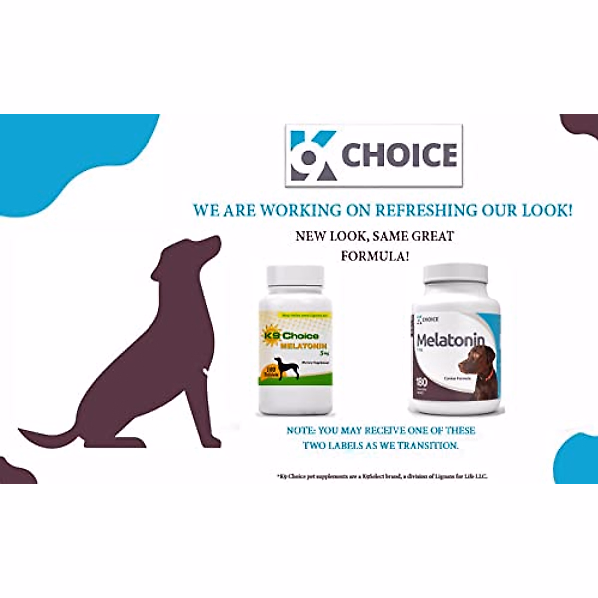 K9 Choice 5mg Melatonin Chewable Tablets - 180ct Bottle, Specially Formulated Melatonin for Dogs