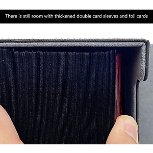 Scimi Commander high-quality leather Deck Box, designed specifically for Magic: The Gathering (MTG) and Trading Card Game (TCG) enthusiasts, hold over 100 sleeved cards (Purple)