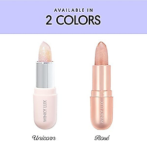 Winky Lux Glimmer Balm, pH Lip Balm, Color Changing Lipstick and Tinted Lip Balm, Vegan Lip Balm, Hydrating Lip Balm, Rose