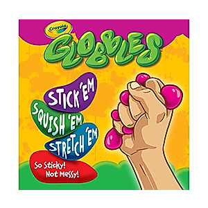 Crayola Globbles Fidget Toy (6ct), Sticky Fidget Balls, Squish Gift for Kids, Sensory Toys, Ages 4, 5, 6, 7, 8
