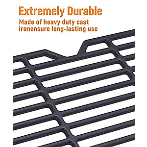 SHINESTAR 16 7/8 Inch Grill Grates Replacement for Thermos, Charbroil 463436215, 463432215, 461442114, 463420508, 463436214, Master Chef, Backyard Gas Grill Parts, Heavy Duty Cast-Iron, 3-Pack