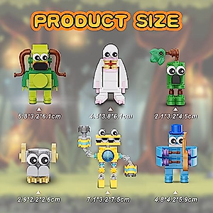 Singing Building Set, Monsters Action Figure Game Toy Collectible Decoration Building Toy, Compatible for Lego, Great Gift for Fans, Boys and Girls 6+ Years Old (242 Pieces)