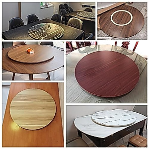 Dining Table Rotating Serving Plate Round Wooden Rotating Tray, 20" 24" 28" 32" 36" 39" Tabletop Lazy Susan Turntable, For Passing Things Around The Dinner Table