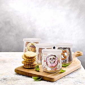 Oui Yogurt Jar Lids Set - 12Pcs Clear Plastic Replacement Lids Compatible With Oui Yogurt Jars