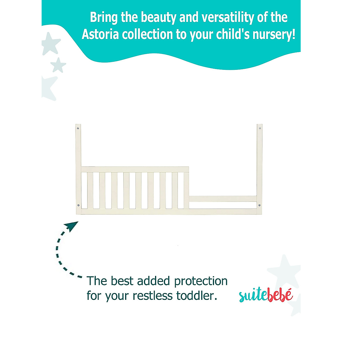 Suite Bebe Astoria Toddler Guard Rail Buttercream