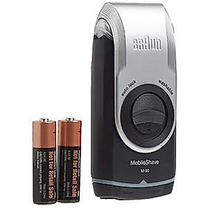 Braun Electric Razor for Men, M90 Mobile Electric Shaver, Precision Trimmer, Washable