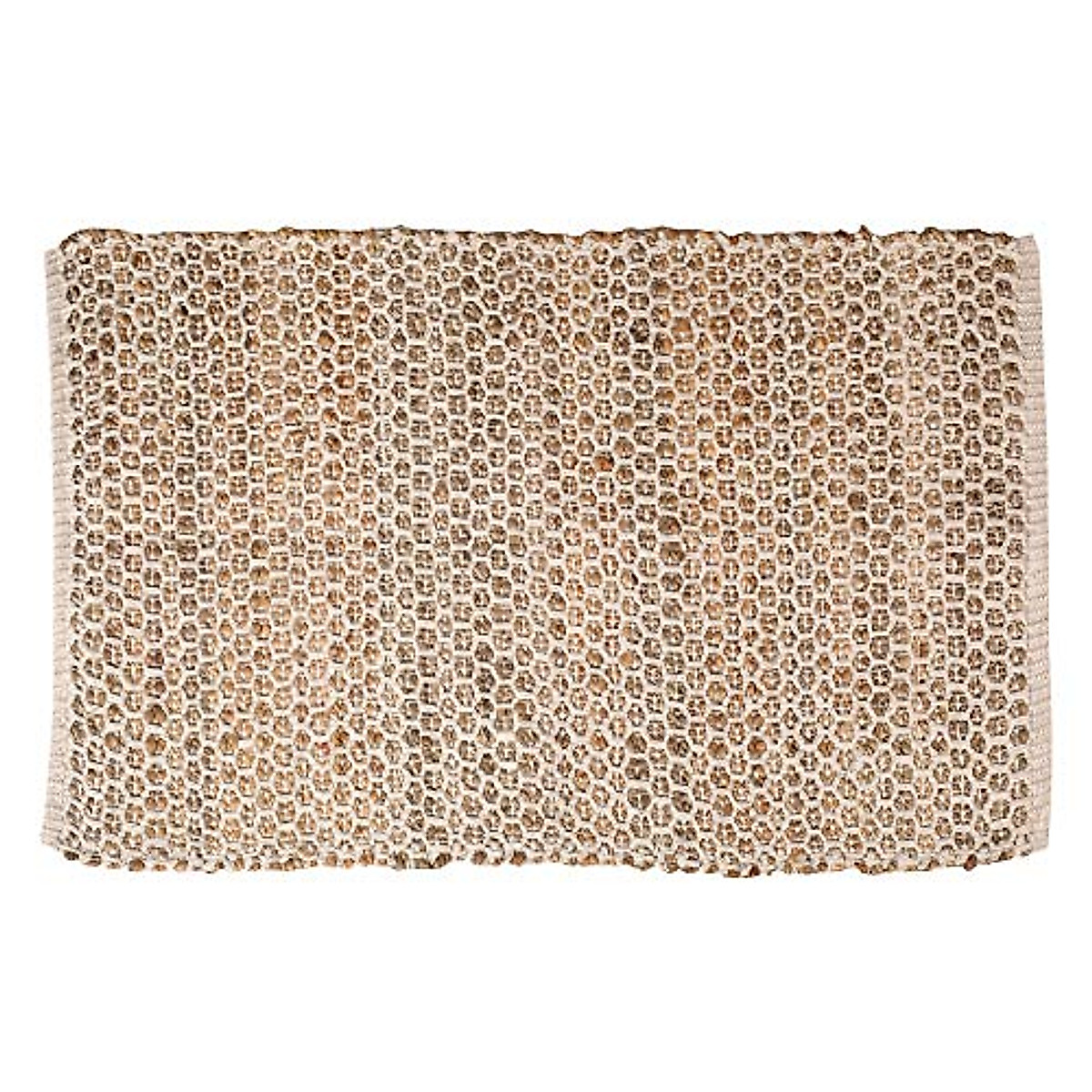 Jute Cotton Rug 2x3' Natural - Hand Woven Farmhouse Style for Living Room Kitchen Entryway Rug,Kitchen Rugs, Farmhouse Rugs, Rugs for Living & Bedroom,Woven Rugs