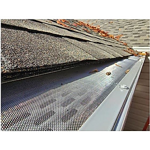 Waterlock DIY 6”Leaf Protection|Sample|Stainless Steel mesh|White Aluminum Gutter Covers|Contractor Grade|Gutter Guard from Manufacturer|Made in The USA