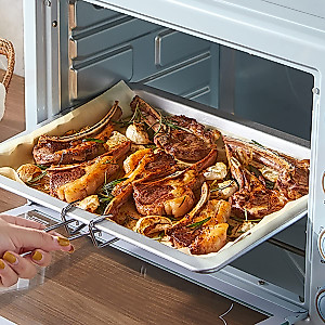 Innov8 Home Oven Liners for Bottom of Oven, Set of 2 Oven Mats for Electric & Gas Oven, Non-Stick BPA Free Oven Floor Protector Liner, Heavy Duty Reusable Oven Liner for Clean Up & Reduce Spill