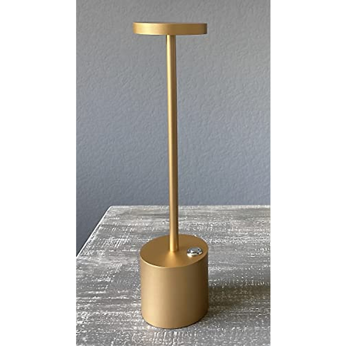 ZENDEU Cordless Led Table Lamp, Modern European Romantic 3-Level Touch Dimming Desk Light, Rechargeable, Portable and Touch Sensor. Lamps for Living Room, Lamps for Restaurants (Gold)