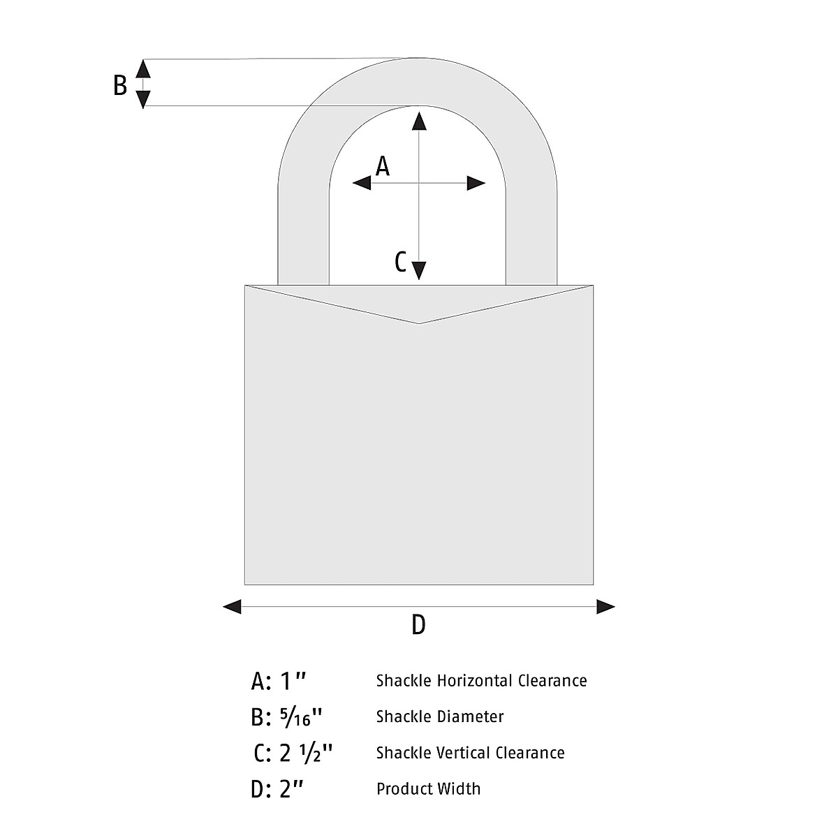 ABUS 180/50 Solid Brass Combination Padlock, Long Stainless Steel Shackle (2-1/2")