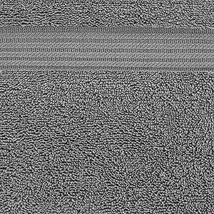 Cotton Paradise Washcloths for Bathroom, 13 x 13 Inch 100% Turkish Cotton Towels Soft Absorbent Luxury Washcloths, Small Hand Face Towels, Light Gray Washcloths