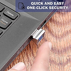 USB Fingerprint Reader, DDSKY Portable Security Key Biometric Fingerprint Scanner Support Windows 10 32/64 Bits with Latest Windows Hello Features (1-Pack)