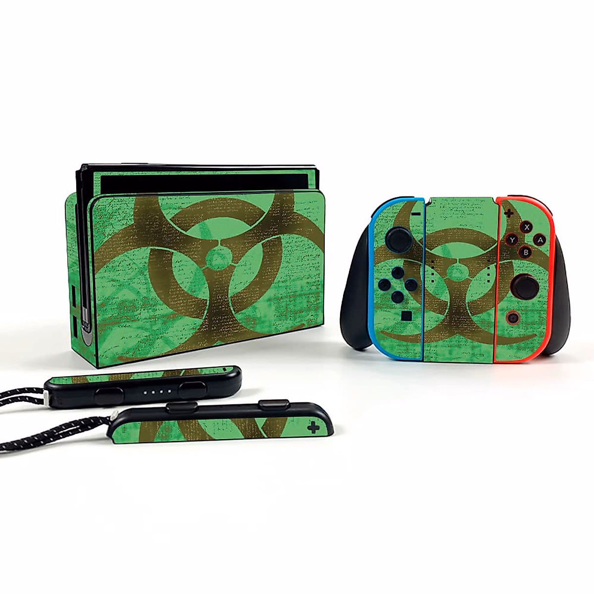 MightySkins Skin Compatible with Nintendo Switch OLED - Biohazard | Protective, Durable, and Unique Vinyl Decal wrap Cover | Easy to Apply, Remove, and Change Styles | Made in The USA