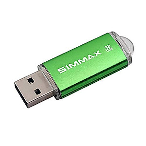 SIMMAX Memory Stick 32GB 3 Pack 32GB USB 2.0 Flash Drives Thumb Drive Pen Drive (32GB Pink Blue Green)