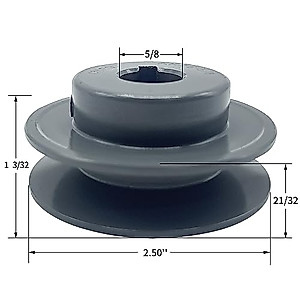 CMFG AK25-5/8 Bored-to-Size V Belt Sheaves 2.55" OD, 5/8" Bore,Cast Iron, AK Pulley, Single Groove for"4L" or"A" Belt