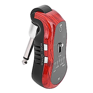 Bnineteenteam Guitar Effector, USB Rechargeable Battery and Guitar Effector, Super Portable Guitar Transmitter Receiver with 5 Sound Modes Accessory Mixer Supplies