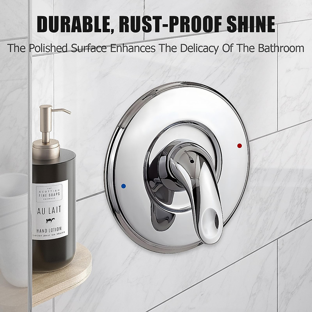 16090 Chateau Collection Escutcheon Replacement Compatible with Moen One-Handle Tub and Shower Faucet Cover Plate, Chrom