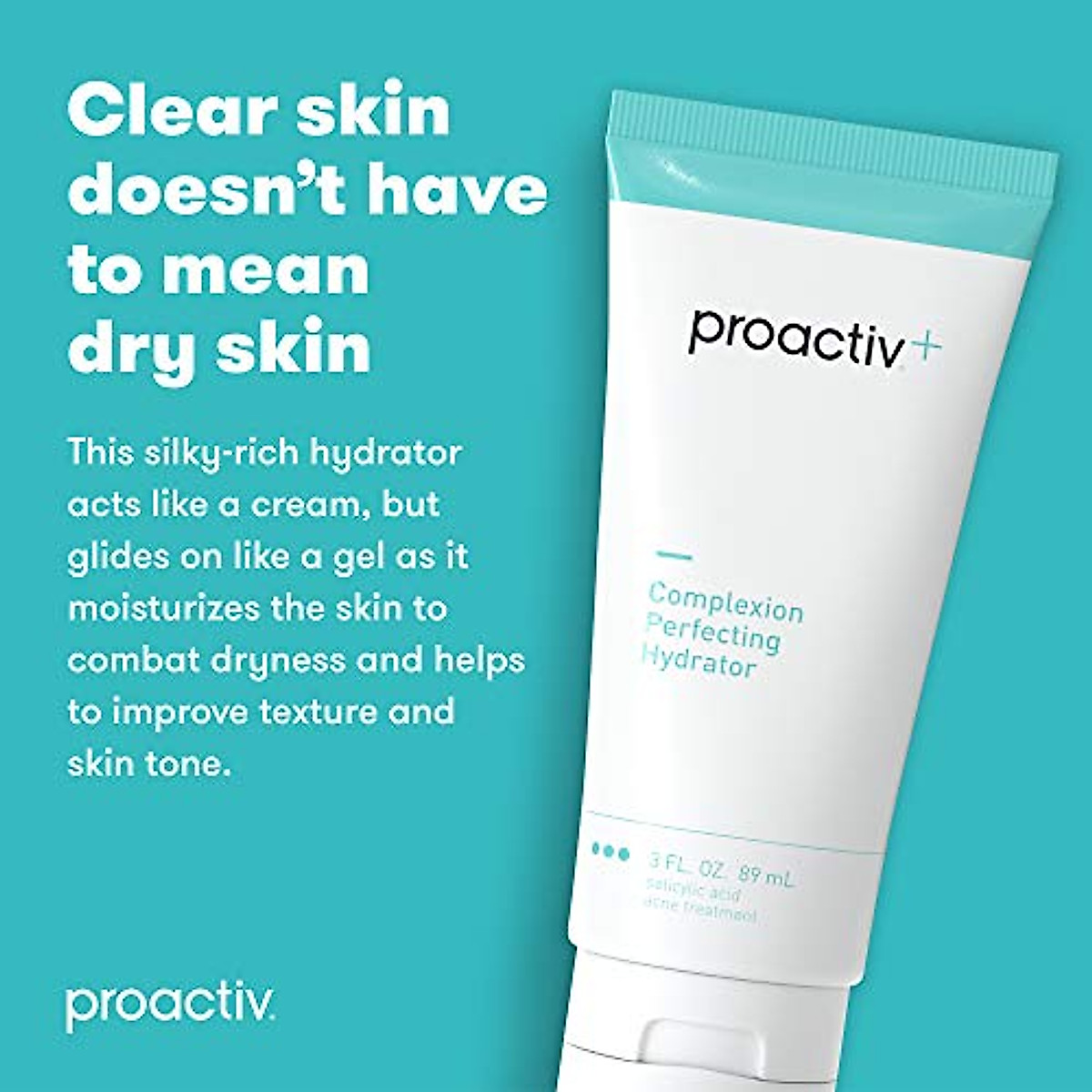 Proactiv+ Acne Moisturizer - Hydrating Face Moisturizer with Salicylic Acid - 90 Day Supply, 3 Oz