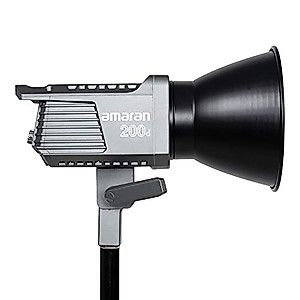 amaran 200d LED Video Light, 200W CRI95+ TLCI95+ 65,000 lux@1m Bluetooth App Control 0-100% Brightness Control 8 Pre-Programmed Lighting Effects DC/AC Power Supply