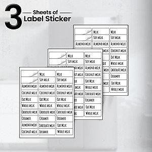 Bliss by Home Glass Milk Container, Milk Bottles With Lids, Reusable Bottle Jar For Milk Storage, 32 OZ Clear Milk Jar For Refrigerator, Kitchen Decor