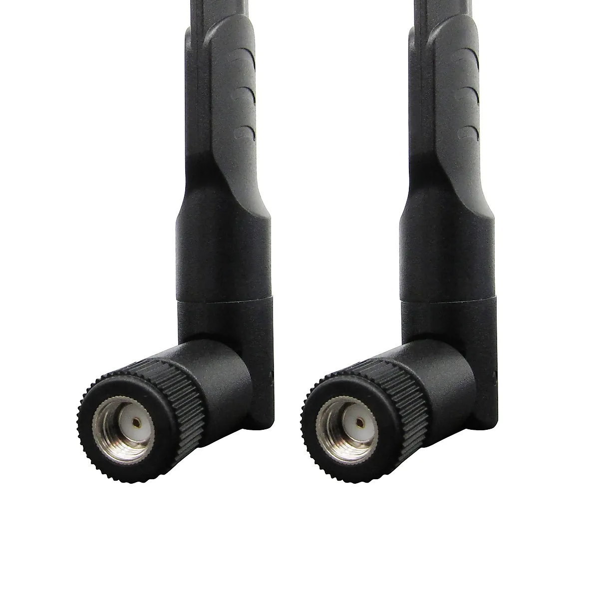 Rydocyee PC WiFi Antenna Dual Band 2.4Ghz/5.8Ghz 5dBi RP-SMA Male Connector (No Pin), Bluetooth WiFi Antenna for Desktop PC, Camera System, M.2 PCIE WiFi Card, Router and AV Receiver - 2 Pack