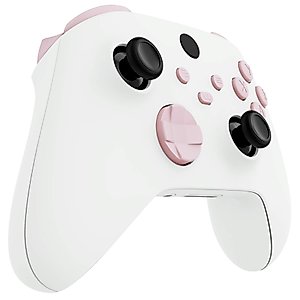 eXtremeRate Replacement Buttons for Xbox Series X & S Controller, Cherry Blossoms Pink Custom Repair Kit Bumpers Trigers Dpad ABXY Start Back Sync Share Keys Parts for Xbox Core Wireless Controller