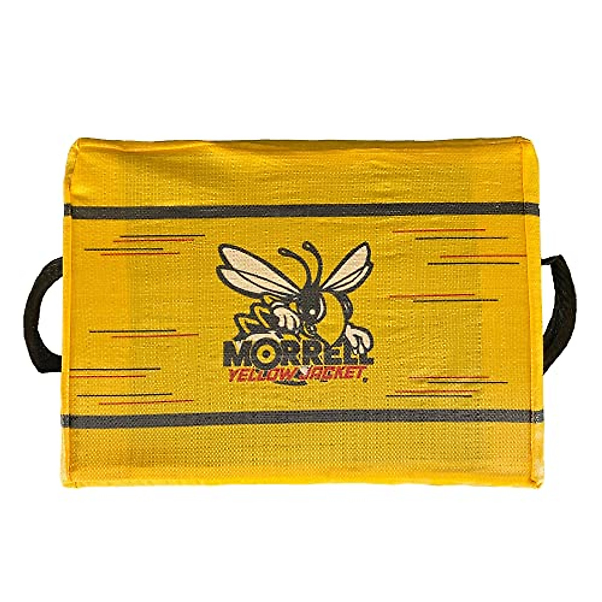 Morrell Targets 144 Yellow Jacket Kinetic 1.0 65 Pound Portable Field Point Archery Bag Target w/ 2 Shooting Sides, 10 Bullseyes, and Handles, Yellow