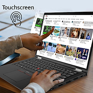 Lenovo ThinkPad L13 Yoga Business 2-in-1 Laptop, 13.3" FHD Touchscreen Display, 11th Gen Intel Core i7, 16GB RAM, 2TB PCIe M.2 SSD, 3-Yr Warranty, Wecam, FP Reader, Wi-Fi 6, Windows 11 Pro, Black