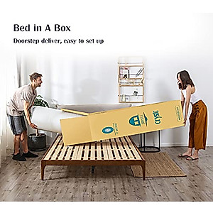 Crystli King Size Mattress Bed in A Box, 10 Inch Hybrid Mattress with Zero Pressure Foam, Innerspring Mattress for Pressure Relief & Cool Sleep, Motion Isolation, Medium Firm, CertiPUR-US Certified