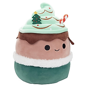 Squishmallows 10" Ernesto The Peppermint Latte Plush - Official Kellytoy - Collectible Soft Squishy Holiday Stuffed Animal Toy - Add to Your Squad - Gift for Kids, Girls & Boys- 10 Inch
