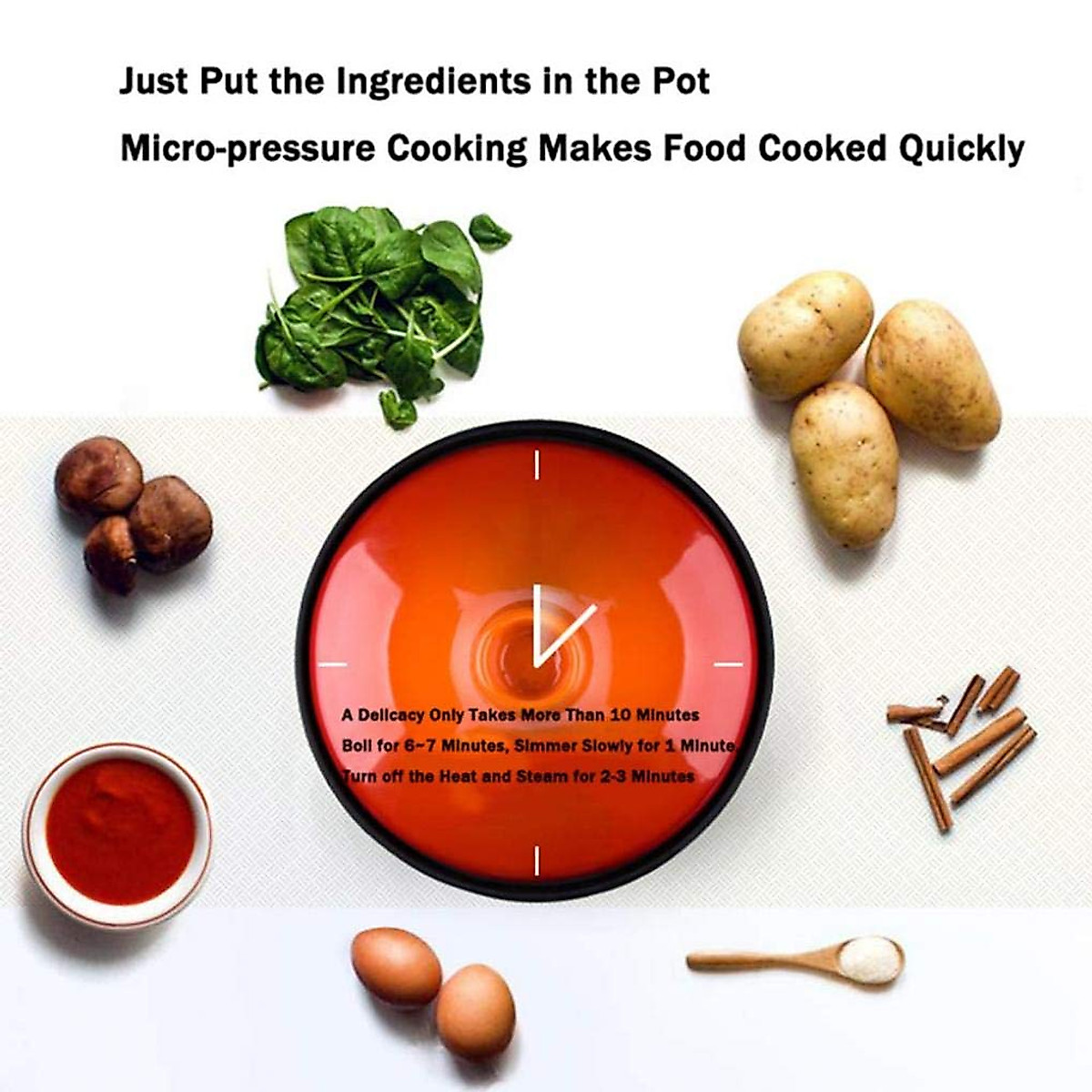 MYYINGBIN Moroccan Tagine Cast Iron Pot Resistant to Dry Burning High Tightness No Cracking Easy to Clean Tagine Pot for Medium to Extra Large Cooking