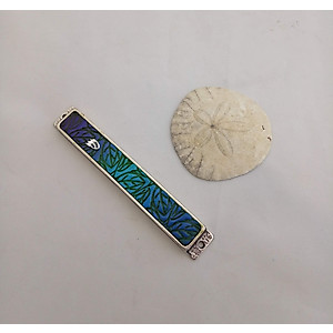Mezuzah Case, Handmade Judaica Art by Israeli artist, perfect as wedding and Bar Mitzvah Gift