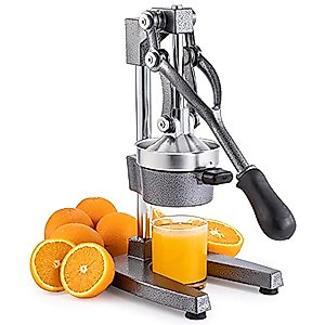 CO-Z Hand Press Juicer Machine, Manual Orange Juicer and Professional Citrus Juicer for Orange Juice Pom Lime Lemon Juice, Commercial Lemon Squeezer and Orange Crusher, Easy to Clean, Gray