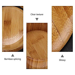 ARTIBETTER Crochet Yarn Bowl Bamboo Knitting Bowl Wool Storage Bowl Yarn Holder Crochet Bowl