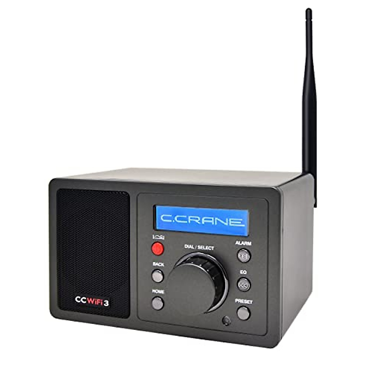 C. Crane CC WiFi 3 Internet Radio with Skytune, Bluetooth Receiver, Clock and Alarm with Remote Control, Access to Thousands of Radio Stations Worldwide
